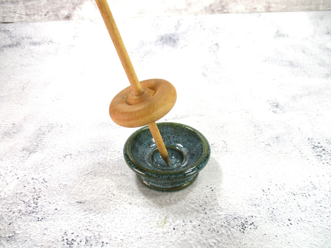 Ceramic Spinning Bowl, Pottery Spindle Support Lap Bowl, Large ...