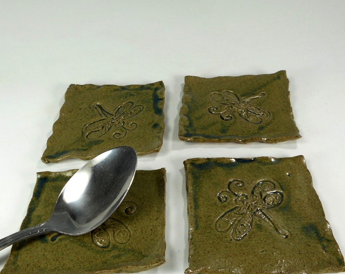 Ceramic Tea Bag Holder Spoon Rests Pottery Spoon Rests - Etsy