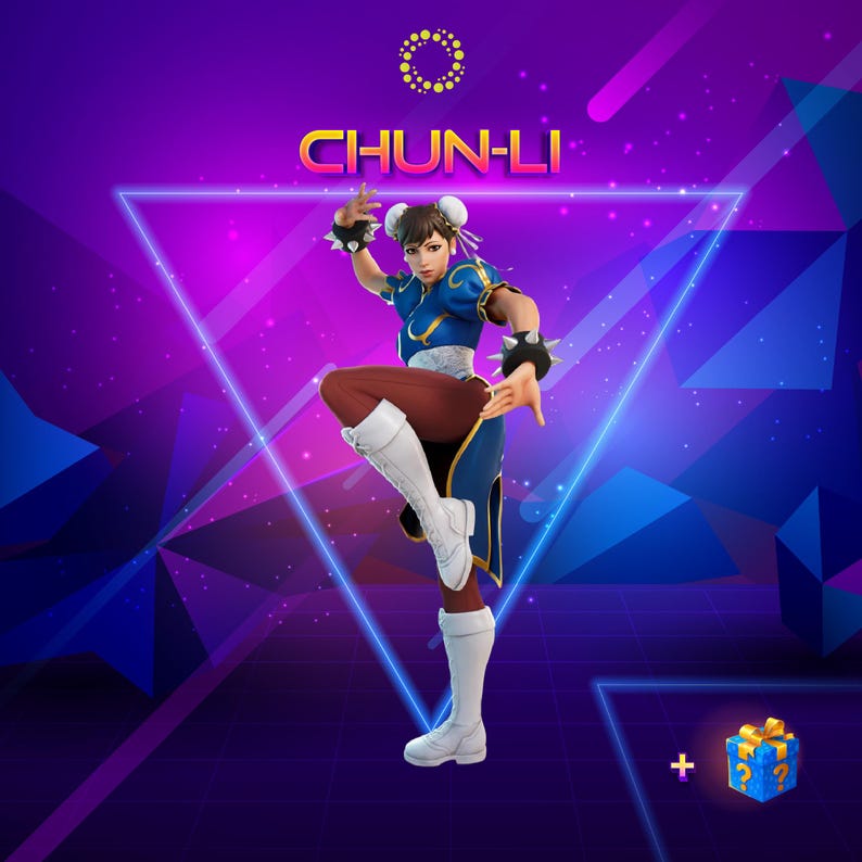 FN Chun-li Skin,random Pack,guaranteed Chun-li Random Outfits Including ...