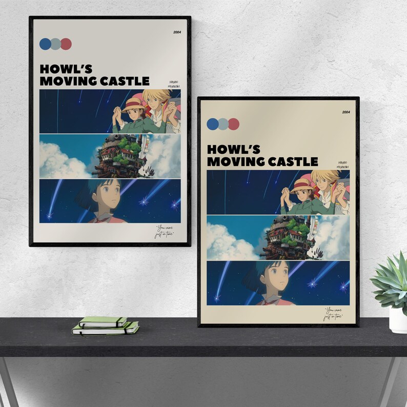 Howl’s Moving Castle Poster | Digital Print | Studio Ghibli Poster ...