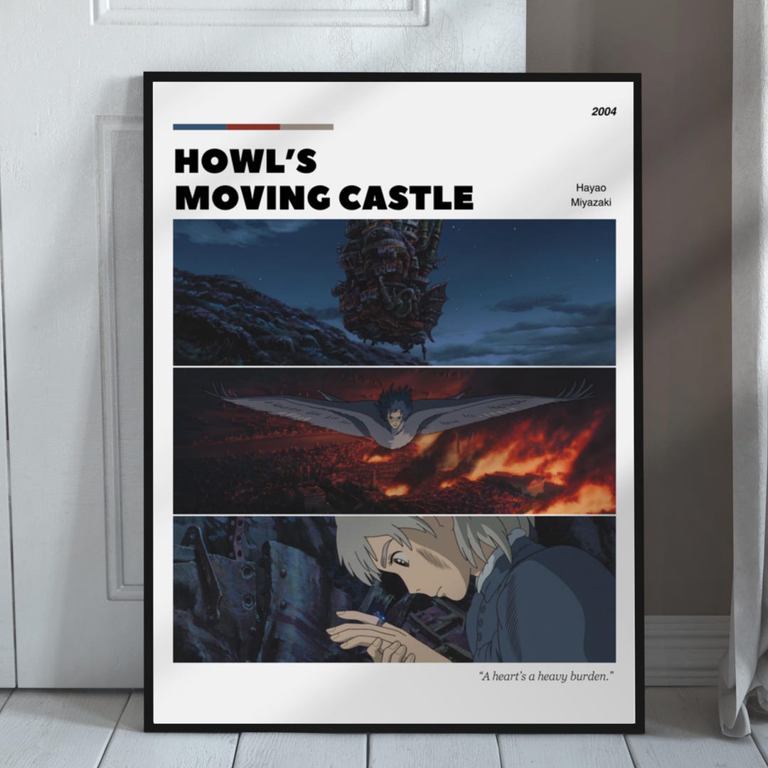 Howl’s Moving Castle Poster | Digital Print | Studio Ghibli Poster ...