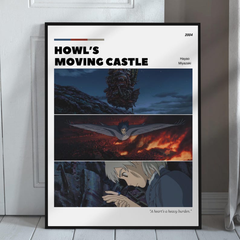 Howl’s Moving Castle Poster | Digital Print | Studio Ghibli Poster ...