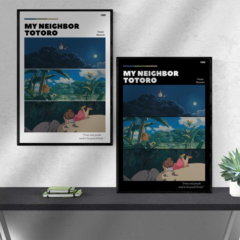 My Neighbor Totoro Poster | Digital Print | Studio Ghibli Poster ...
