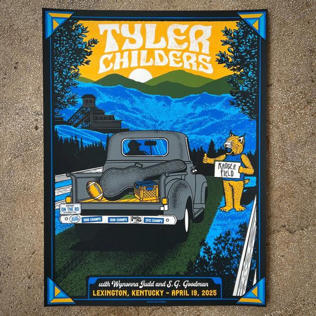Tyler Childers Kroger Field Apr 19 2025 Lexington, KY Concert Poster - Etsy