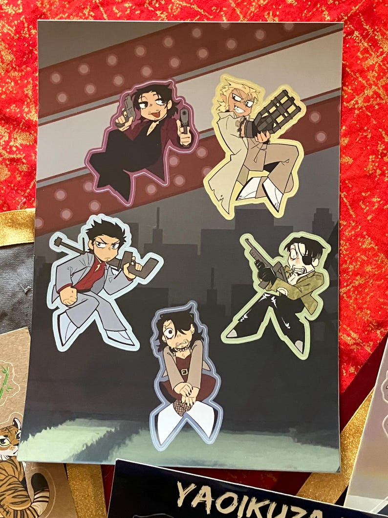 Yakuza/rgg Sticker Sheets - Etsy