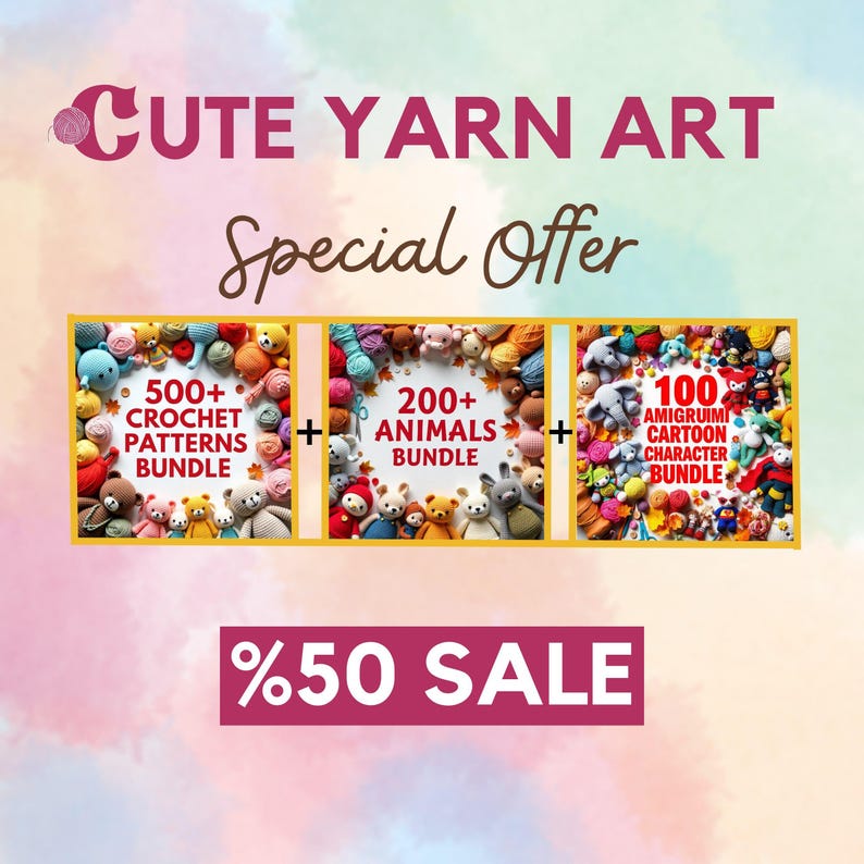 100 Cartoon Character Crochet Pattern Bundle, Superhero Amigurumi ...