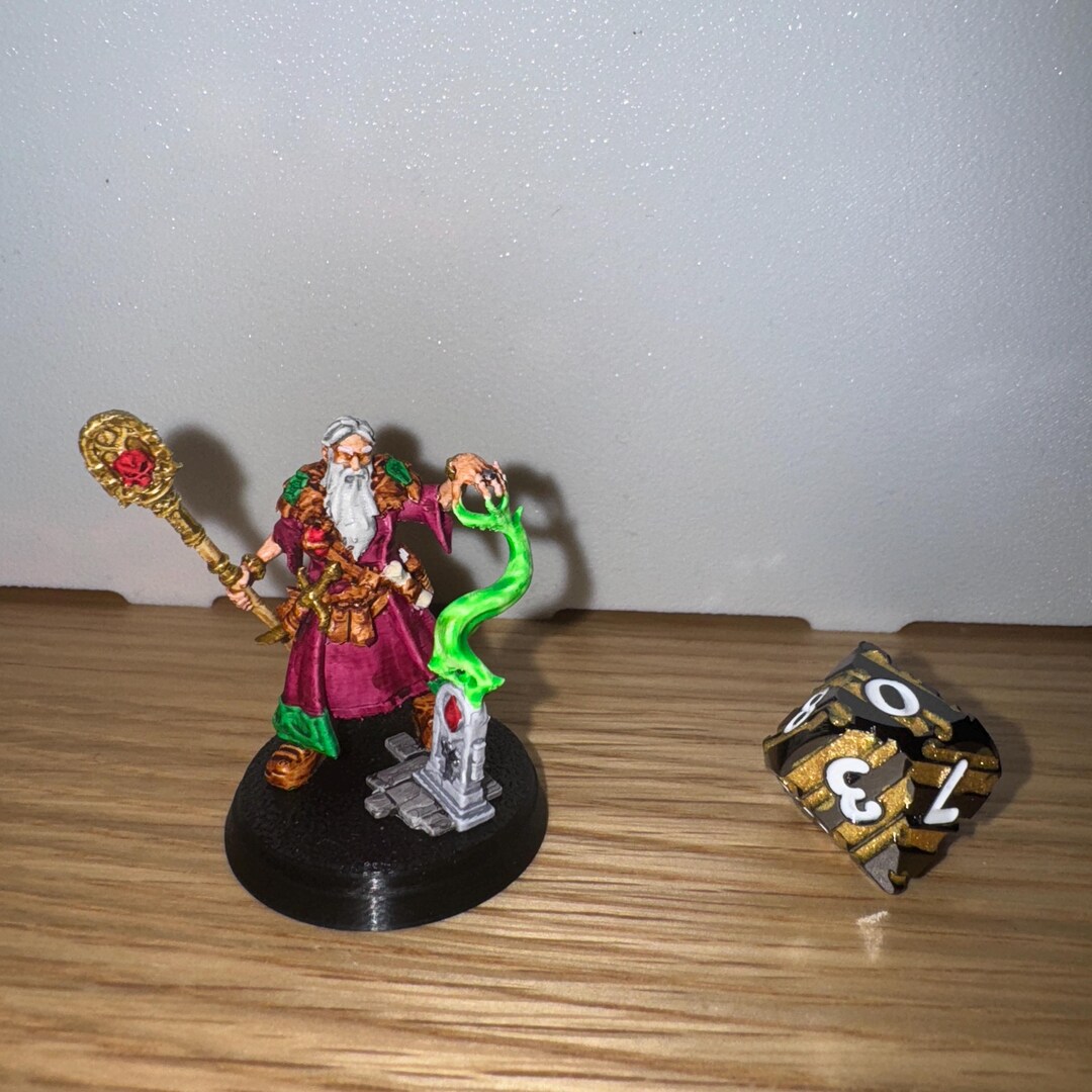 Old Human Male Necromancer | Hand-painted Dnd Miniature - Etsy