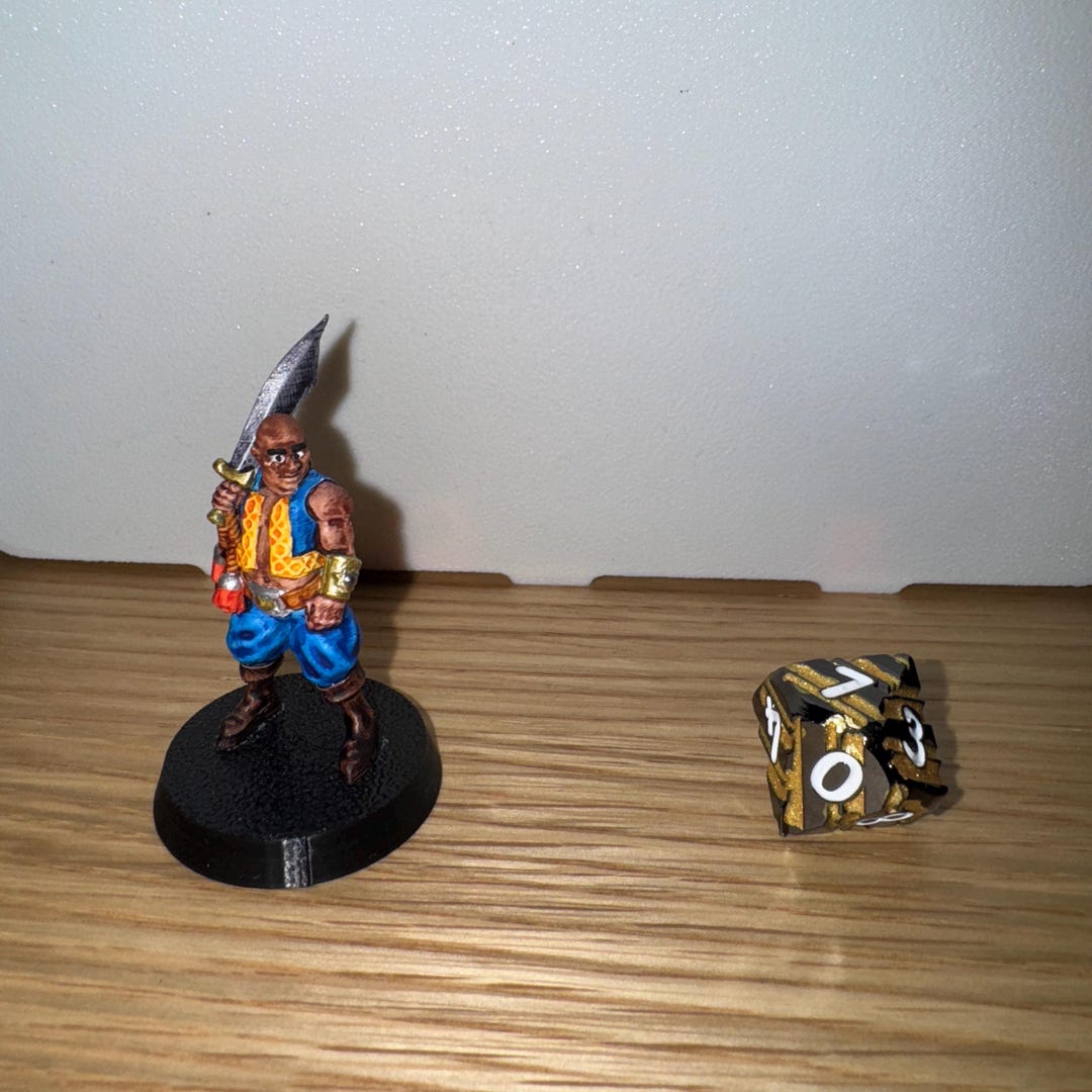 Oriental Human Male Bandit Hand-painted Dnd Miniature - Etsy