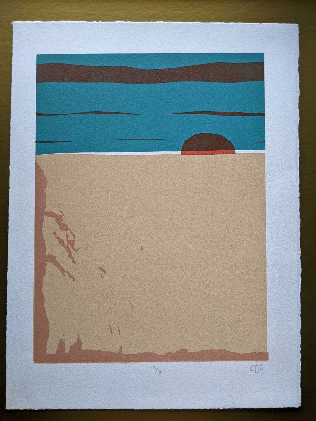Original Handmade Screen Print, Color Print - Etsy