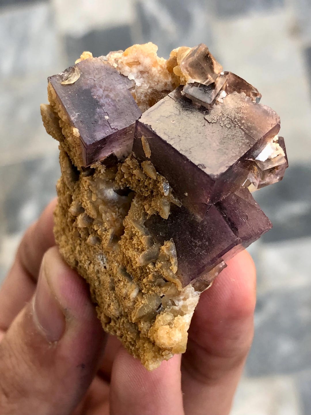 Purple Cubic Flourite Specimen From Balochistan(74grams). - Etsy