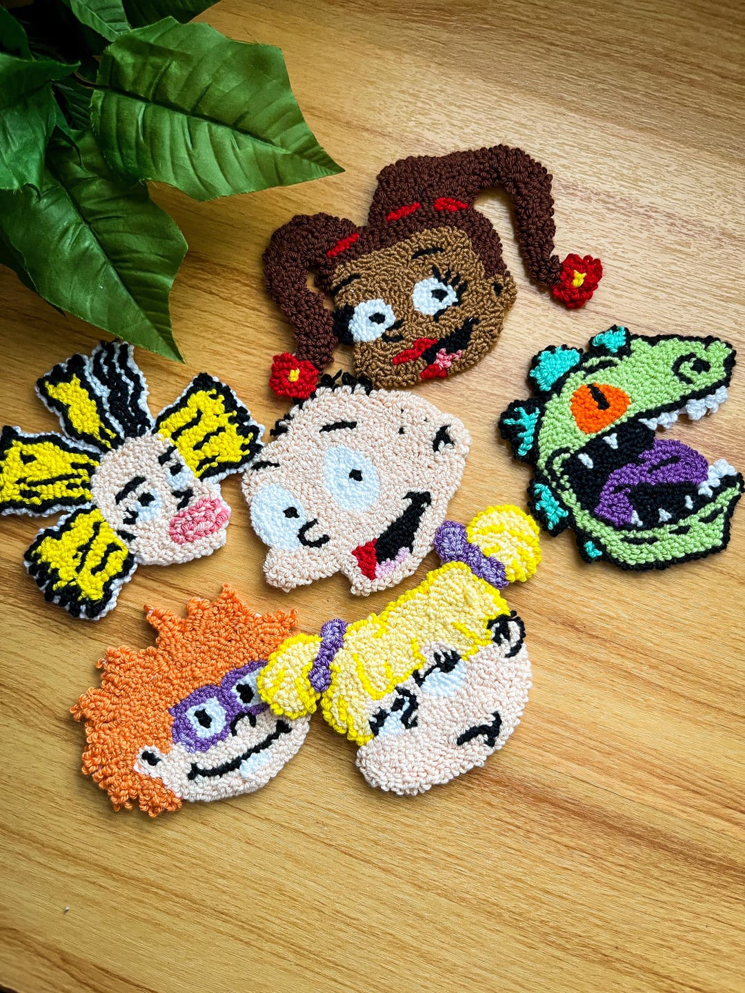 90s Cartoon Mug Rug: Nostalgic Punch Needle Coaster - Etsy