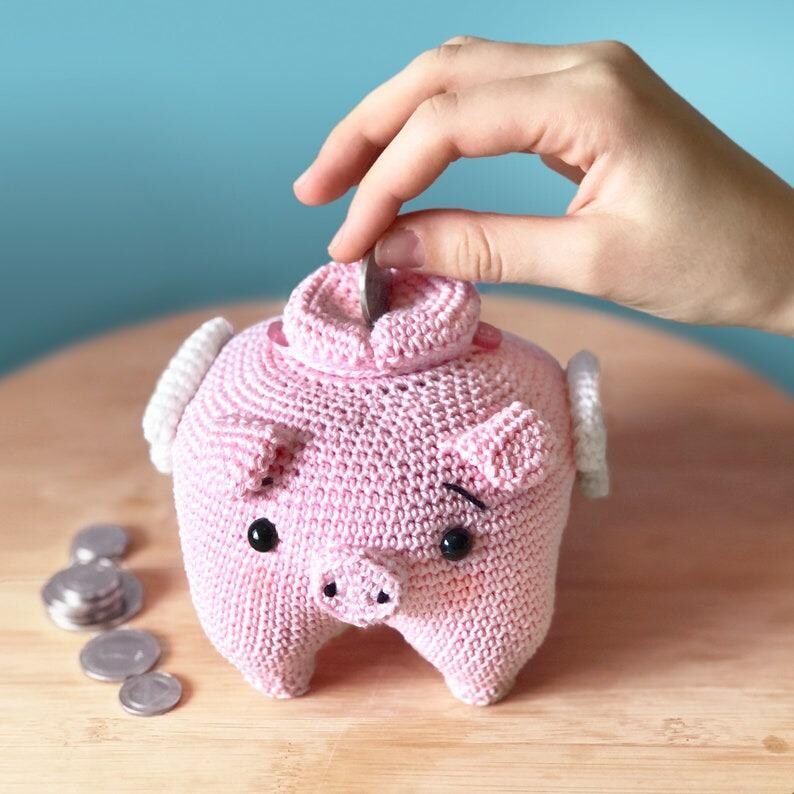 Amigurumi Crochet Piggy Bank Pattern - Grace the Piggy Bank - Etsy