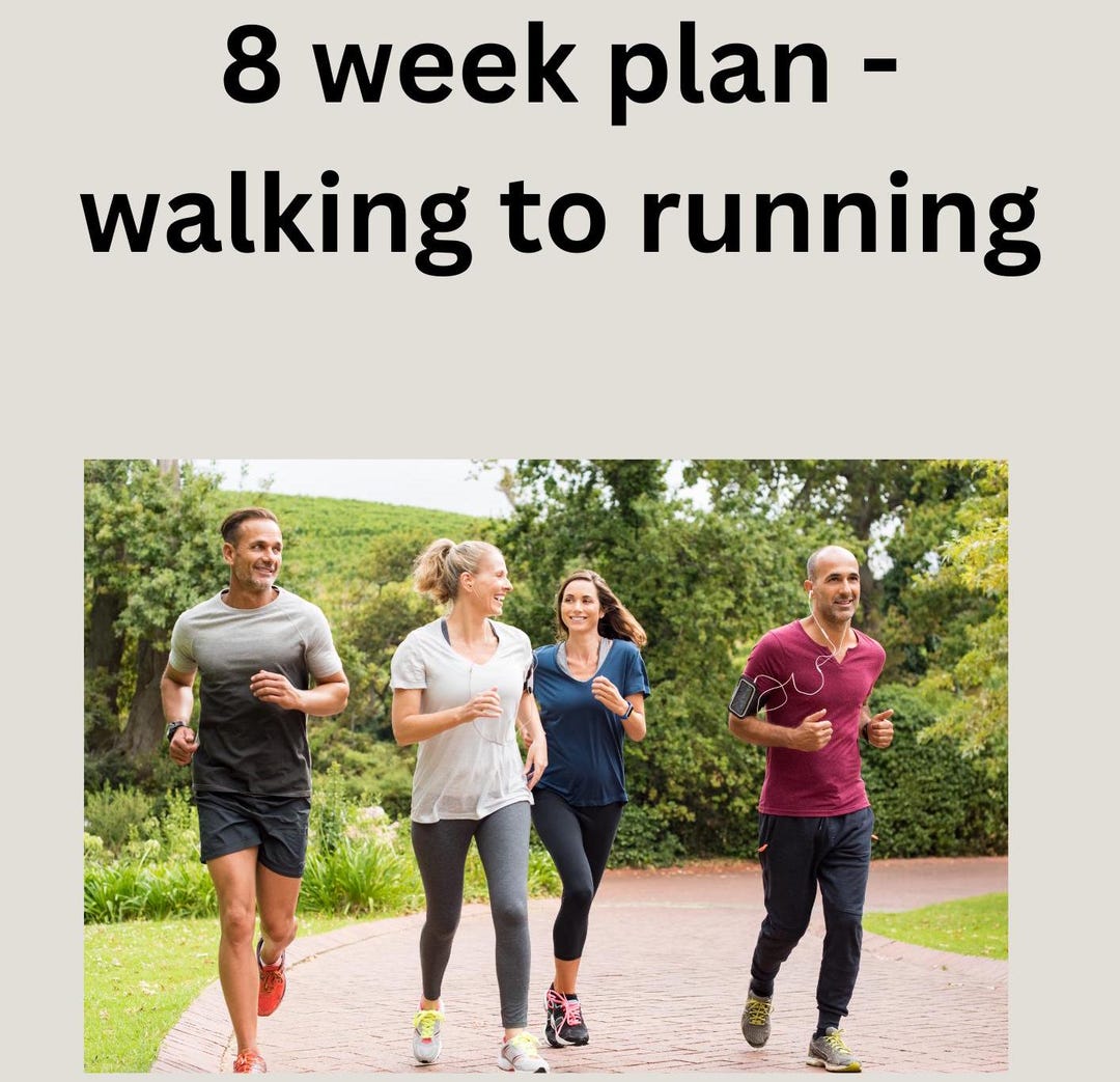 8 Week Walking to Running Plan - Etsy