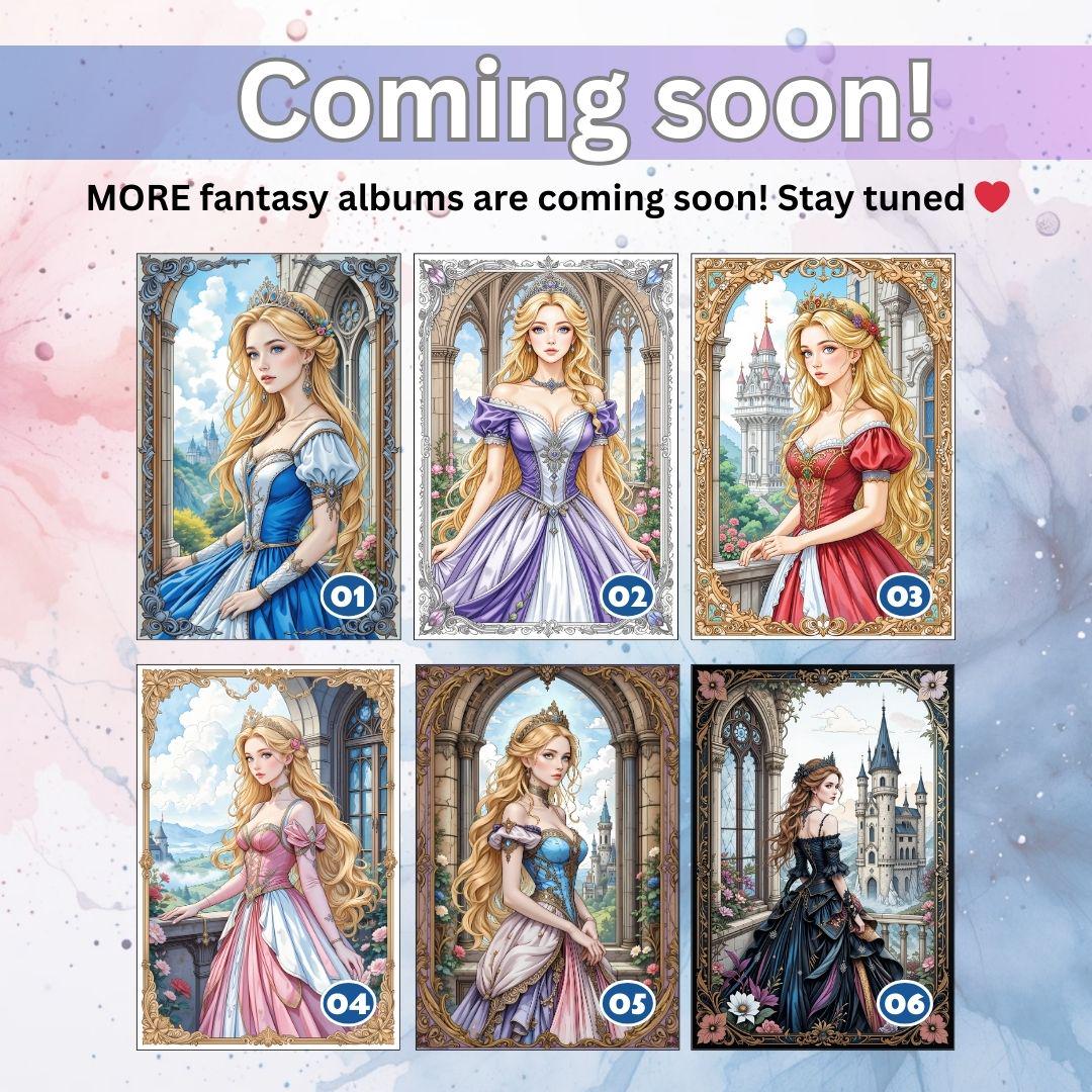 FANTASY PRINCESS 01 Coloring Pages. Digital Download. Printable Sheets ...