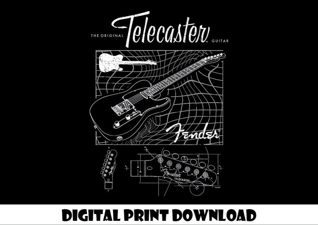 File PNG Fender the Original Telecaster Guitar Schematic Poster Classic ...