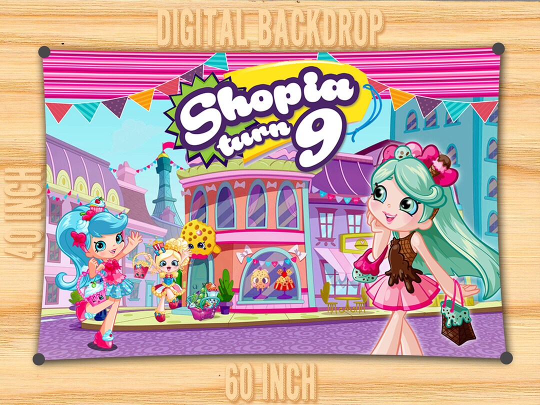 Shopkins Backdrop, Shopkins Printable Backdrop Birthday, Shopkins ...