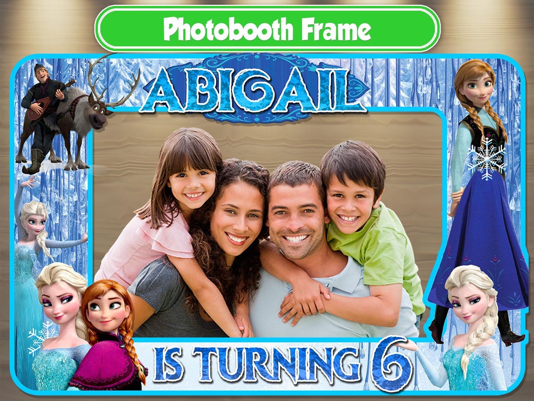 Frozen Photobooth, Frozen Photo Booth Frame, Frozen Printable ...