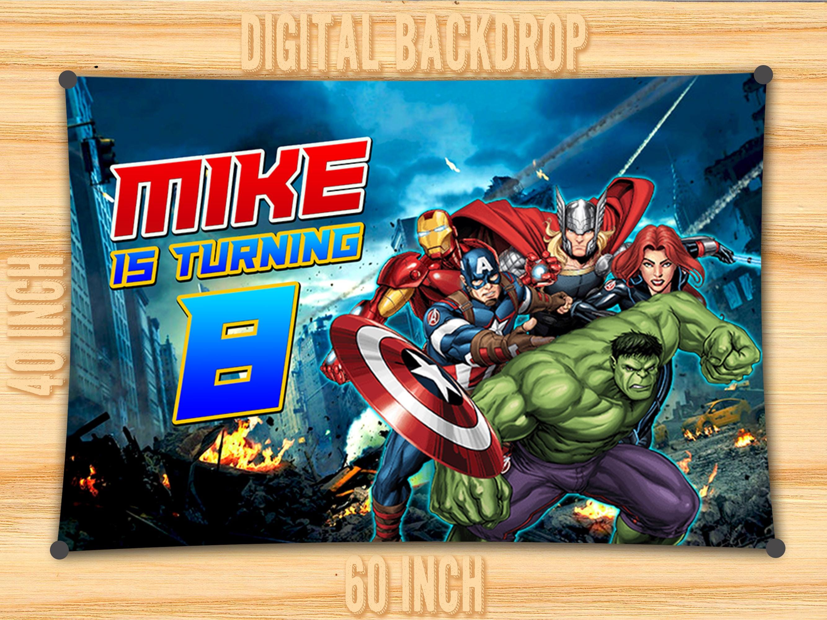 Avengers Backdrop, Avengers Backdrop Birthday, Avengers Backdrop Party ...