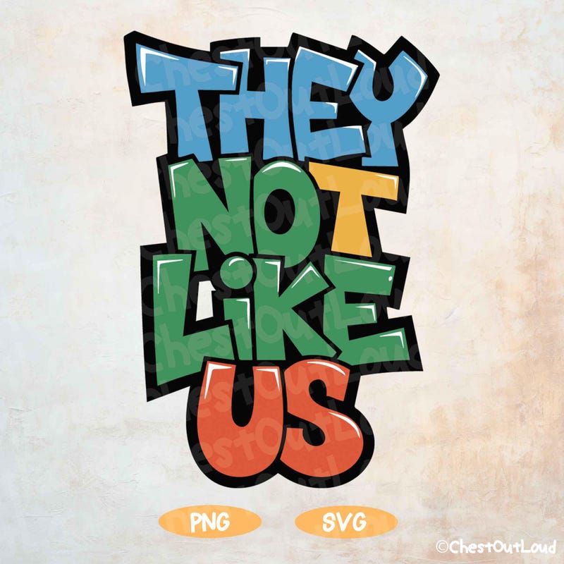They Not Like Us Svg - Etsy