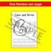 Dinosaur Color by Number: Kindergarten Math Worksheets (digital ...