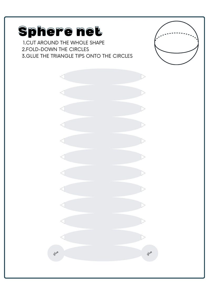 3D Shape Nets Printable: Montessori Math Craft (PDF) - Etsy UK