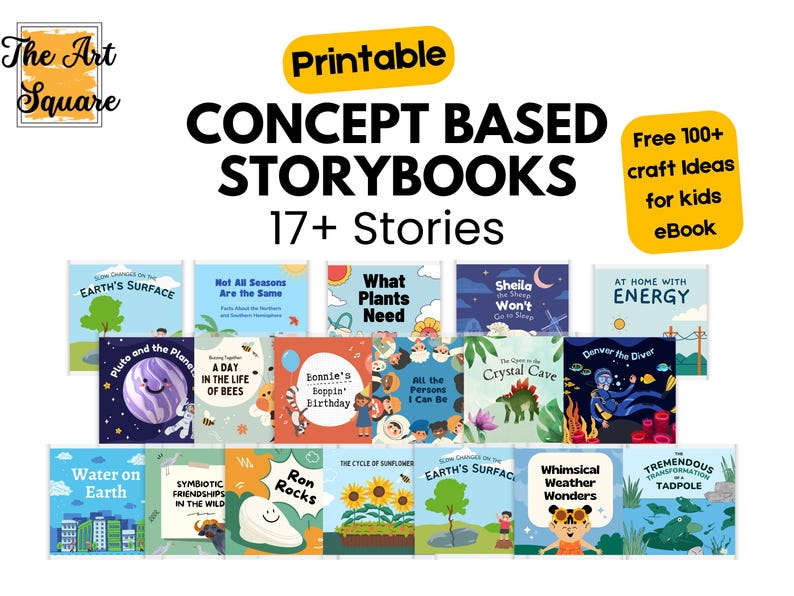 Printable Educational Storybook Bundle: STEM Learning for Kids (ages 3 ...