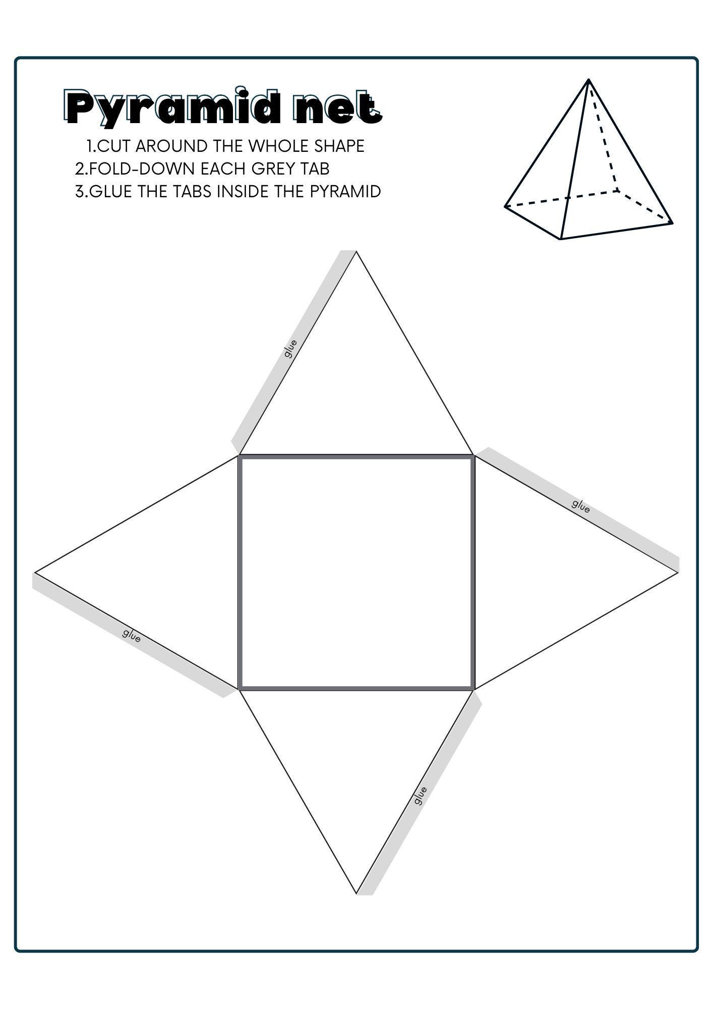 3D Shape Nets STEM Activity, Montessori Math Craft (PDF Pattern) - Etsy