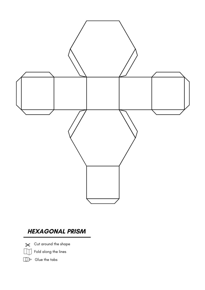 3D Shape Nets Printable: Montessori Math Craft (PDF) - Etsy UK