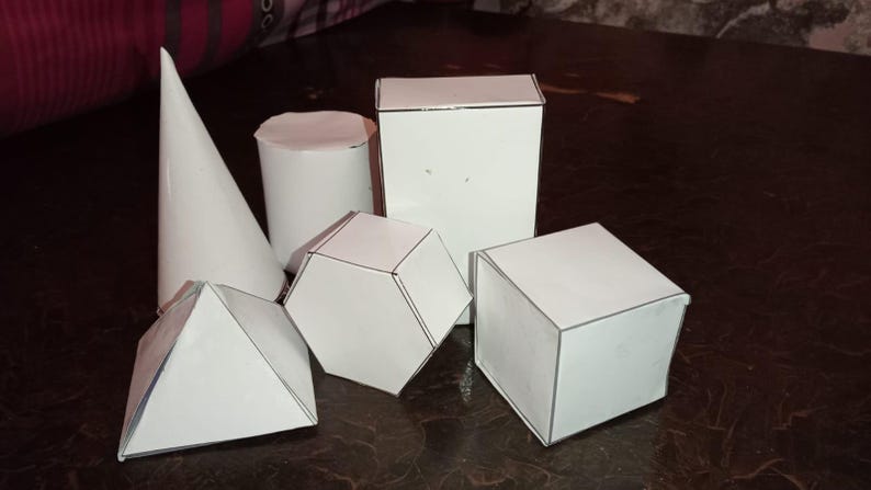 3D Shape Nets Printable PDF Montessori Geometry Activity and Homeschool ...