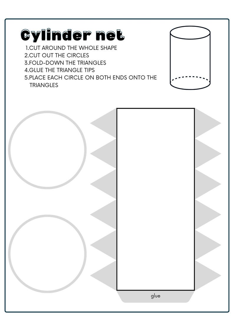 3D Shape Nets Printable: Montessori Math Craft (PDF) - Etsy UK