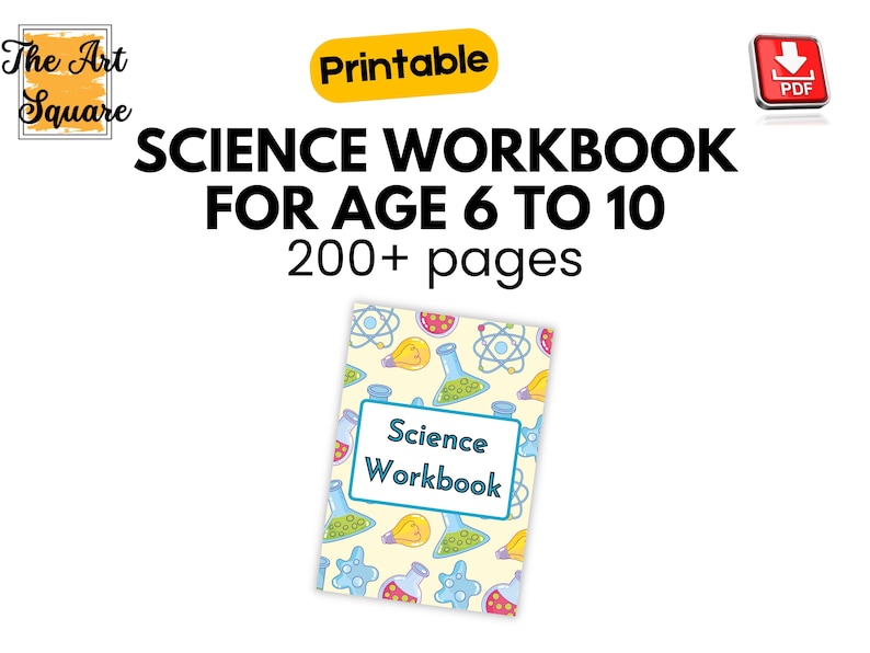 STEM Science Workbook Printable 200 Worksheets Homeschool Science ...