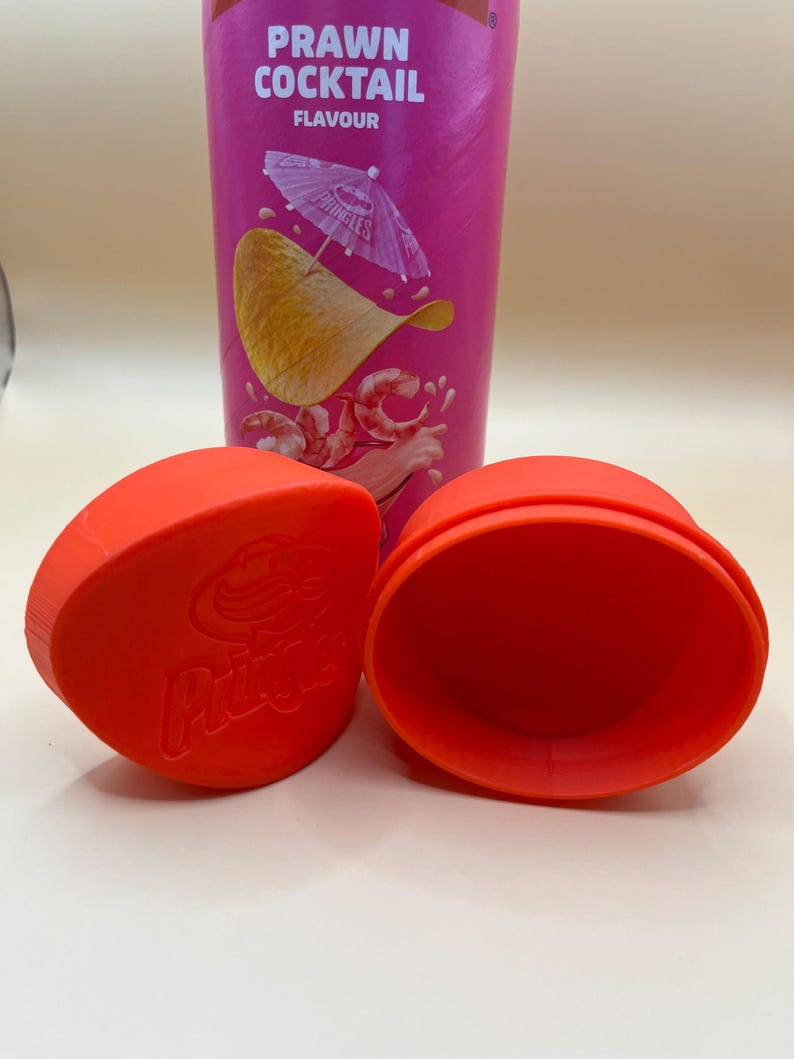 Made for Pringles to Go Chip Holder Red Lunch Box Pot Travel Container ...