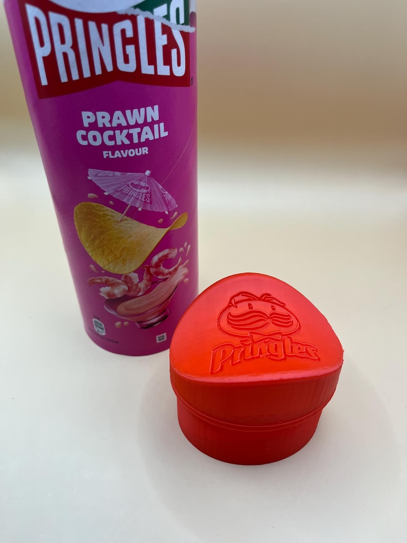 Made for Pringles to Go Chip Holder Red Lunch Box Pot Travel Container ...