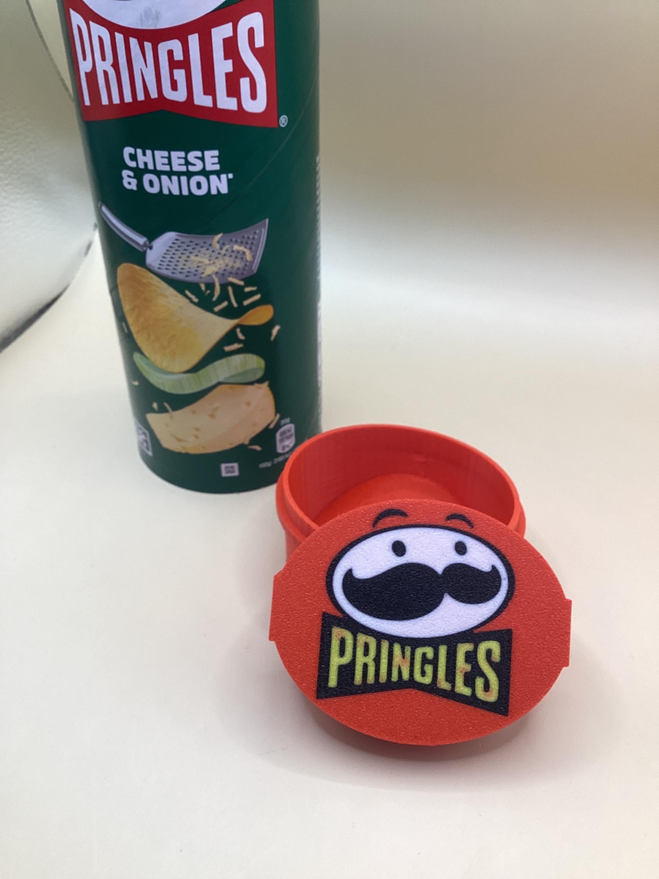Made for Pringles to Go Chip Holder Red Lunch Box Pot Travel Container ...