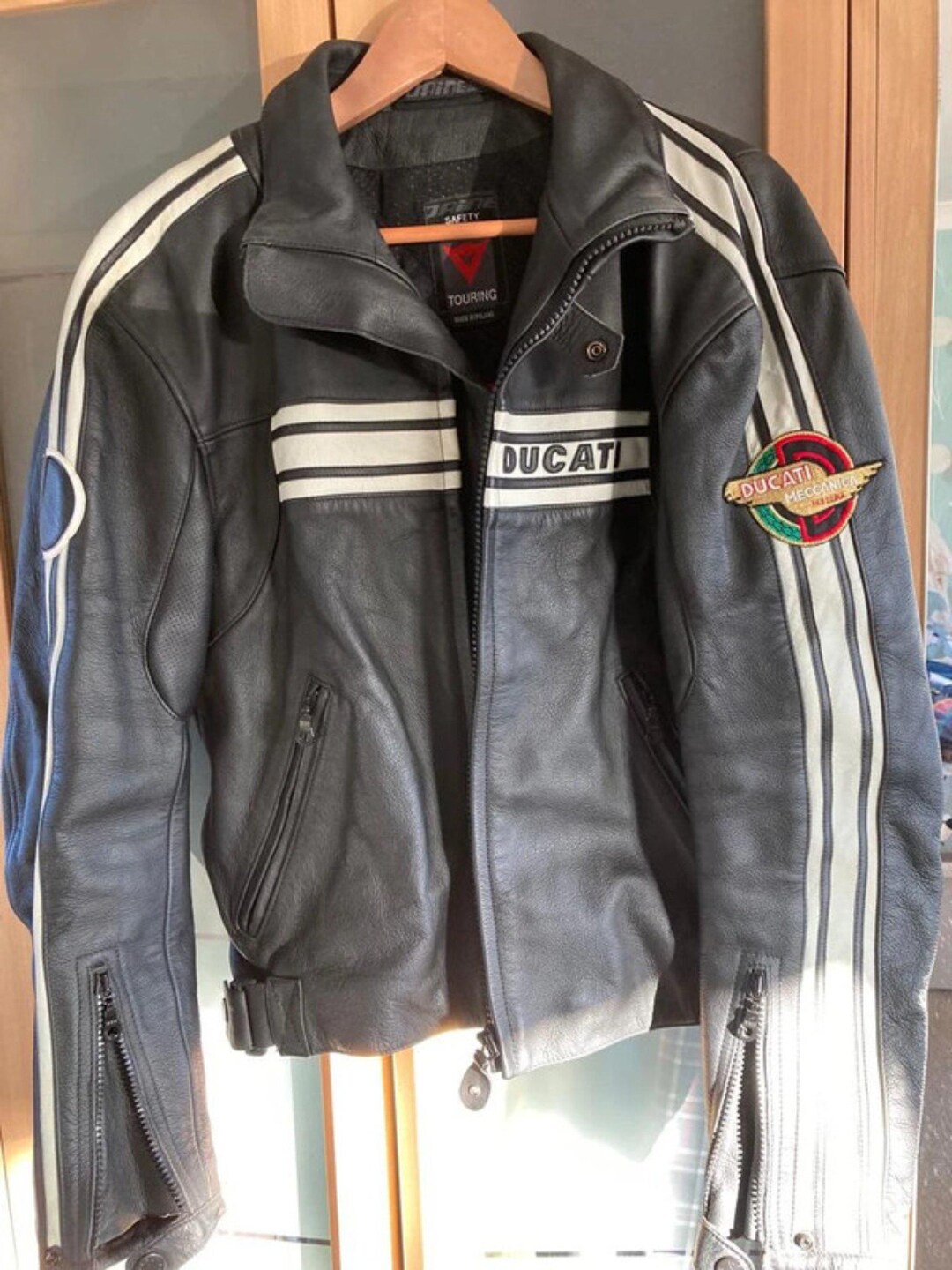 Classic Dainese Ducati Leather Motorcycle Jacket for Men – A Timeless ...