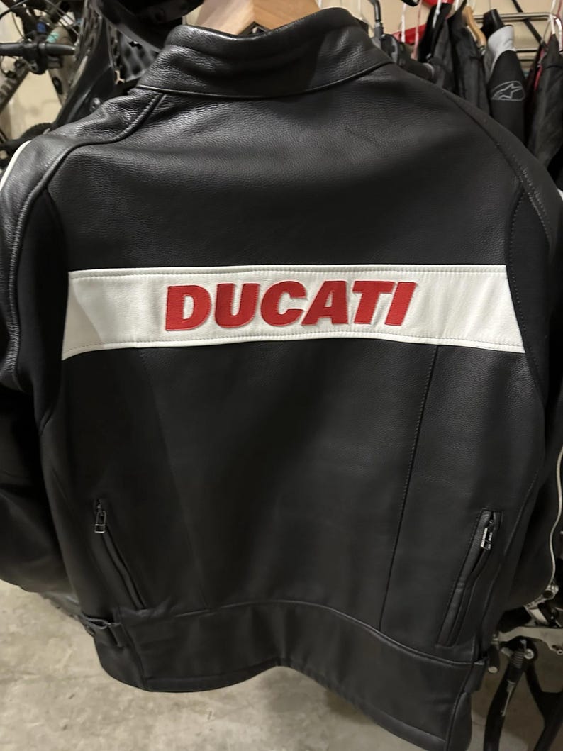 Ducati Motogp Leather Racing Jacket is a Premium Motorcycle Jacket - Etsy