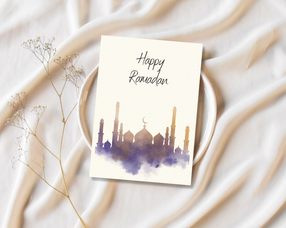 Printable Happy Ramadan Cards, Islamic Greetings Cards, Müslim Gifts ...