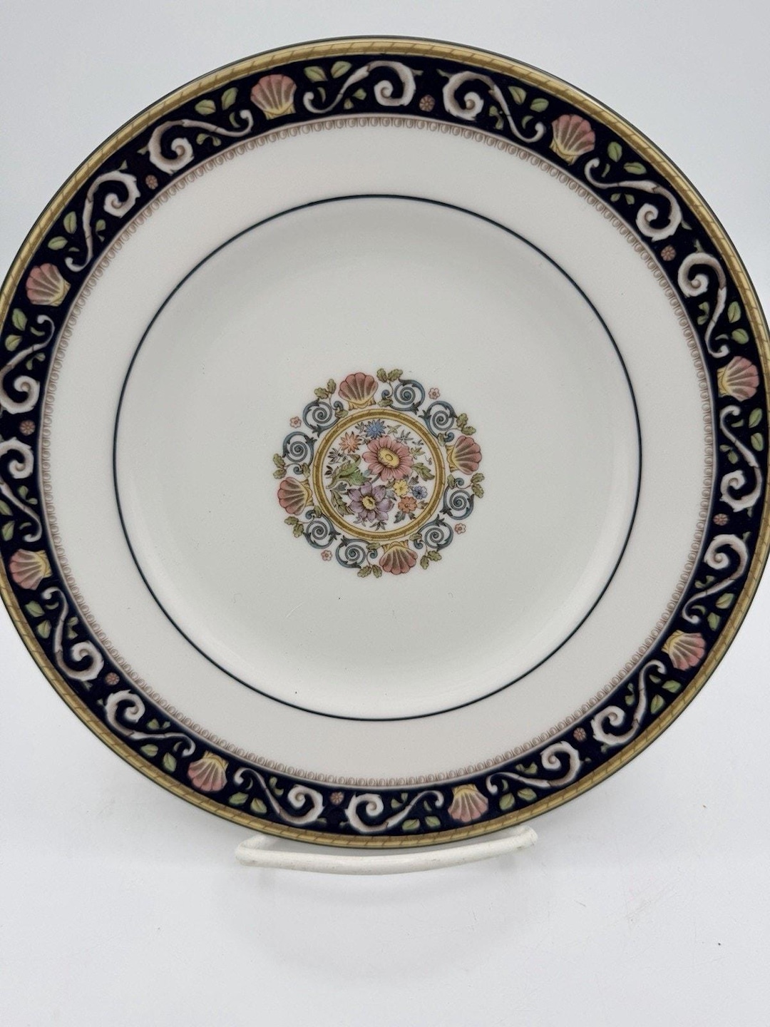 Wedgwood Runnymede Blue Side Plates - Set of 4, Vintage England Ceramic ...