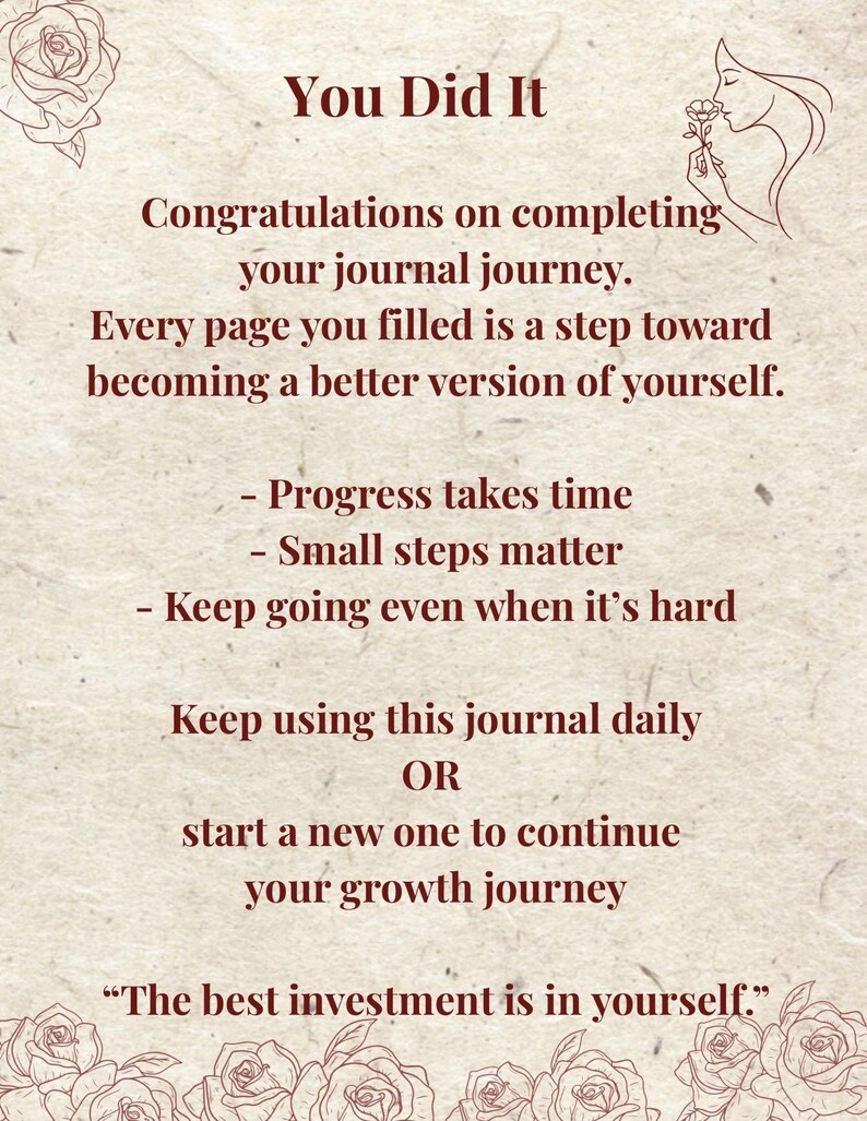 Glow & Grow Journal | Daily, Weekly, Gratitude, Habit Tracker (PDF ...