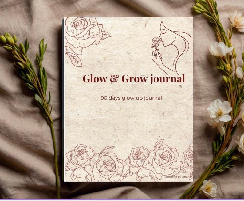 Glow & Grow Journal | Daily, Weekly, Gratitude, Habit Tracker (PDF ...