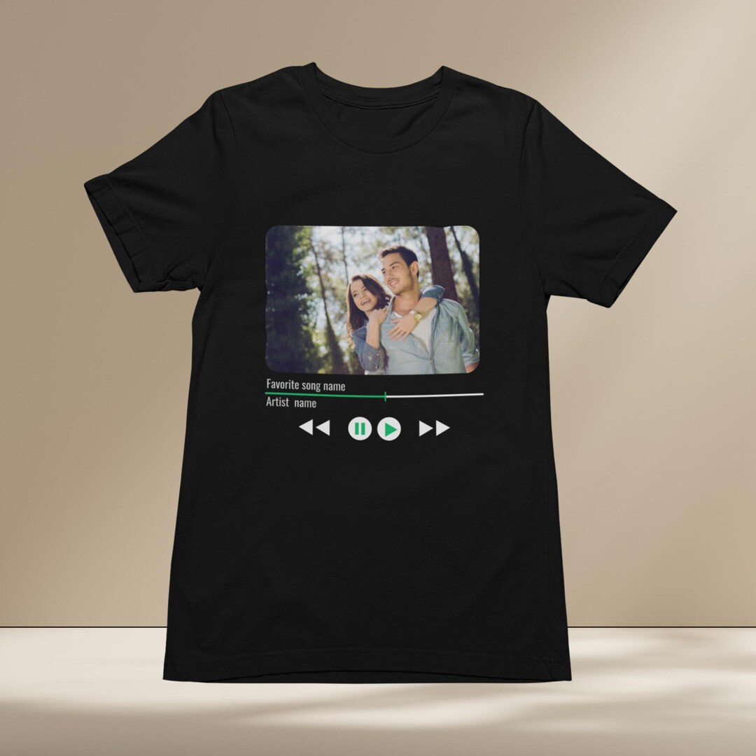 Spotify Style Tshirt, Personalized Music Gift for Couples, Personalized ...