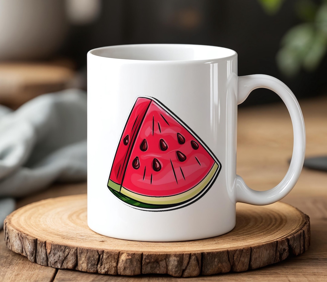 Watermelon Mug 330 Ml Cute Fruit Coffee Cup Summer Gift Idea Fun ...