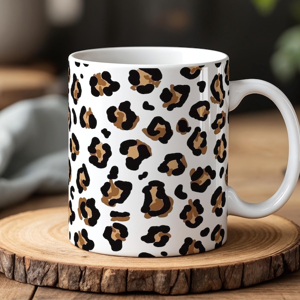 Leopard Print Mugs - Etsy