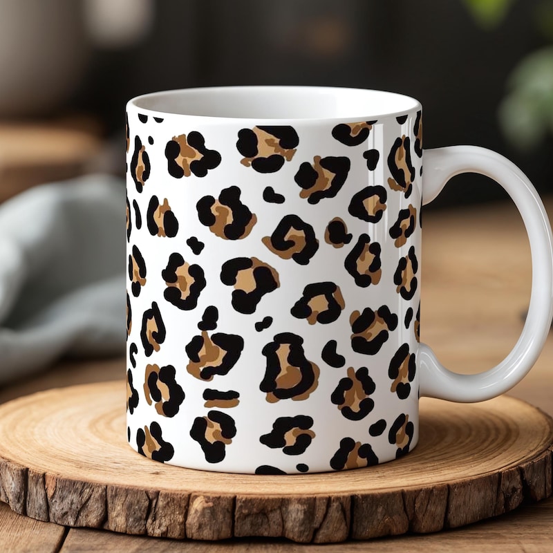 Leopard Coffee Mug - Etsy