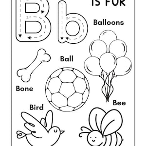 Alphabet Coloring Pages 26 Pages Adult Printable Instant Download PDF ...