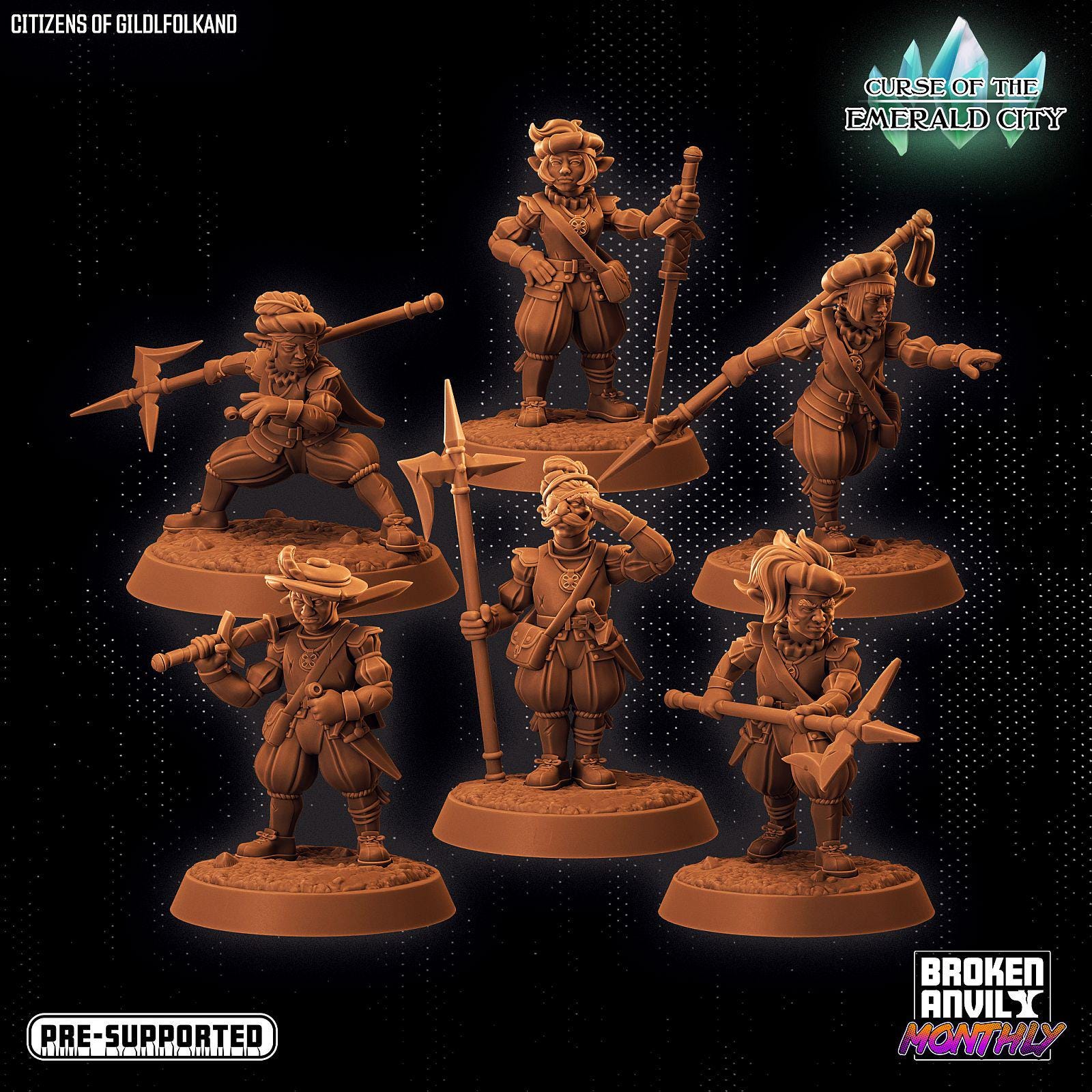 Curse of the Emerald City STL Bundle: 32mm D&D Miniatures (pre ...