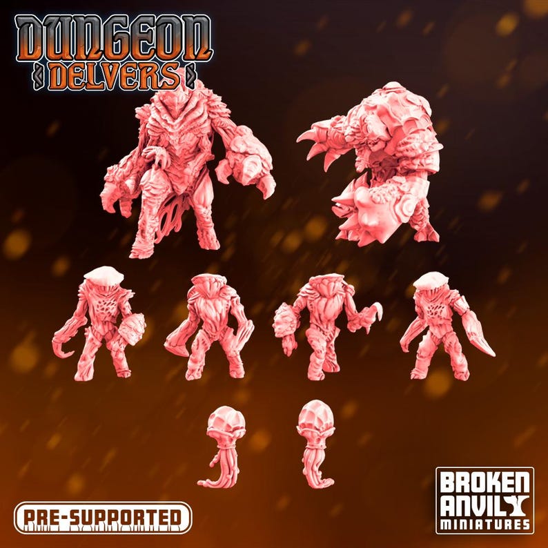 Dungeon Delvers Mega STL Bundle: 32mm Scale Tabletop RPG Models (pre ...