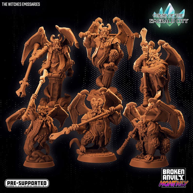 Curse of the Emerald City STL Bundle: 32mm D&D Miniatures (pre ...