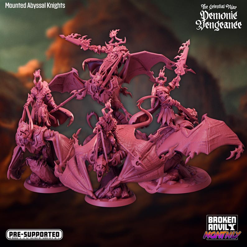 Demonic Vengeance STL Bundle: 32mm Scale Tabletop RPG Models (pre ...