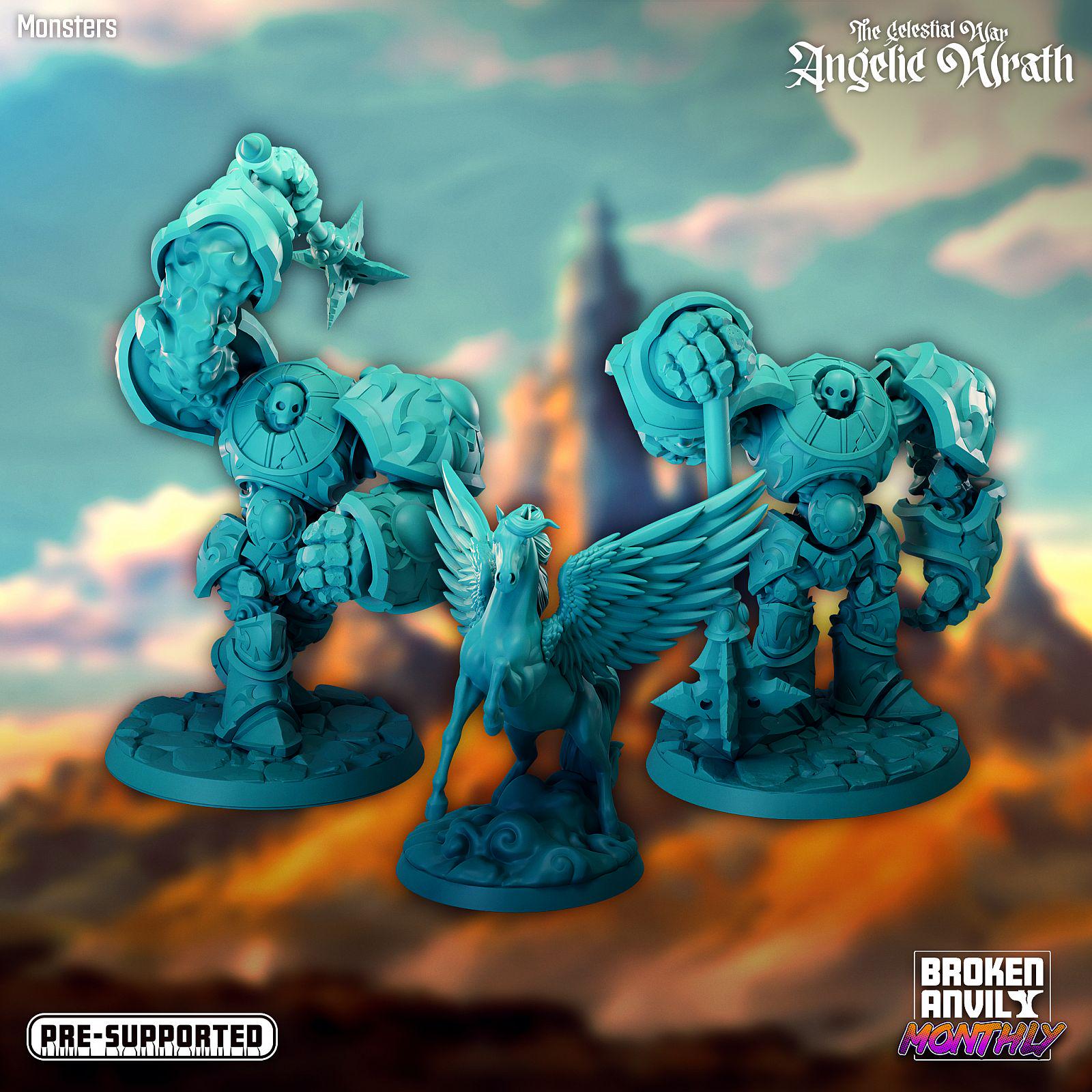 Celestial War Angelic Wrath STL Bundle: 32mm D&D Miniatures (pre ...